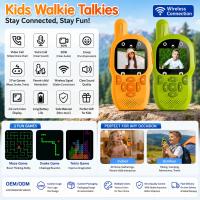 China Brand New Children's Video Walkie Talkies Anti-Lost Design Long Range 500-1000mAh Battery Audio Interphone Funny Games Easy Use for sale