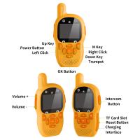 China Brand New Children's Video Walkie Talkies Anti-Lost Design Long Range 500-1000mAh Battery Audio Interphone Funny Games Easy Use for sale