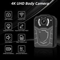 China Mini 4K 2MP UHD High Relosution Body Worn Camera With Voice Alarm and 2M Drop Resistant WIFI Wearable Camera for Video Recording for sale