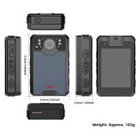 China Wearable 4G Body Worn Camera HD 2K Video 2.8'' Touch Screen IP68 Waterproof Security Camera with Wifi Connection GPS BT for sale