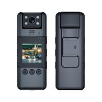 China Mini Portable HD 1296P Body Worn Camera 180 Degree Lens Rotation IR Night Vision Video and Audio Recorder Camera for Security for sale