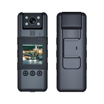 China Mini Portable HD 1296P Body Worn Camera 180 Degree Lens Rotation IR Night Vision Video and Audio Recorder Camera for Security for sale
