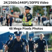 China Factory OEM/ODM 4G Body Worn Camera 2K HD Video 48MP Photo IP68 Waterproof 2.4 LCD Screen IR Night Vision Security Body Camera for sale