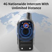 China Portable 4G Network Audio and Video Intercom HD 4K Video Long Distance Handheld Group Talk Two Way Walkie Talkie for sale