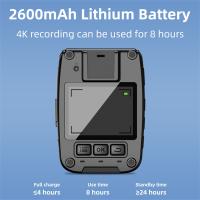 China Portable 4K 50MP QHD Body Worn Camera Recorder 2.0 TFT Screen Infrared Night Vision Camera for Security Guard for sale