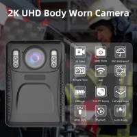 China Mini Portable 2k 40MP UHD Body Worn Camera 1.54'' Screen IP65 Waterproof IR Night Vision Wifi Body Camera for Security Guard for sale