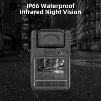 China Newest 4K 40MP UHD Body Worn Camera 180 Degree Rotate Lens 2.0 Inch Screen IP66 Waterproof Body Camera with IR Night Vision for sale