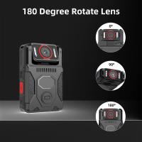 China Newest 4K 40MP UHD Body Worn Camera 180 Degree Rotate Lens 2.0 Inch Screen IP66 Waterproof Body Camera with IR Night Vision for sale