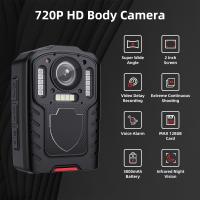 China Newest Portable 720P HD 2 Inch Screen Body Worn Cameras with IR Night Vision Wearable Cameras for Security Guard for sale