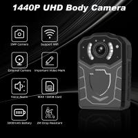 China Mini 1440P HD Body Worn Cameras for Security Guard IP66 Waterproof 2.0 Screen Infrared Night Vision Wifi Camera for sale