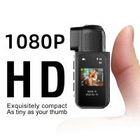 China Mini Thumb Magnetic Wearable Camera with Rotating Lens 1080P Body Camera WIFI Connection for Outdoor Adventure Sports  Recording for sale
