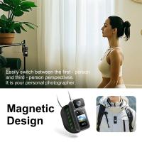 China Mini Thumb Magnetic Wearable Camera with Rotating Lens 1080P Body Camera WIFI Connection for Outdoor Adventure Sports  Recording for sale