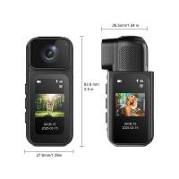 China Mini Thumb Magnetic Wearable Camera with Rotating Lens 1080P Body Camera WIFI Connection for Outdoor Adventure Sports  Recording for sale