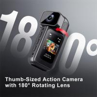 China Mini Thumb Magnetic Wearable Camera with Rotating Lens  2.7K Body Cam WIFI Connection for Outdoor Adventure Sports  Recording for sale