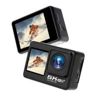 China Newest HD 5K Dual Screen Action Sports Camera 30M Waterproof&Anti  Camera with Wifi Sport Camera for Surfing&Diving&Skiing for sale