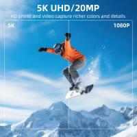 China Newest HD 5K Dual Screen Action Sports Camera 30M Waterproof&Anti  Camera with Wifi Sport Camera for Surfing&Diving&Skiing for sale