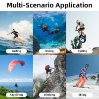 China Newest HD 4k Dual Screen Sport Action Camera Motorcycle Bike Helmet Riding Camera 30M Waterproof Sport Camera with WIFI for sale
