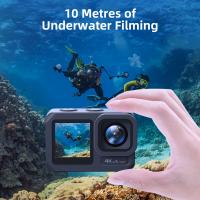 China Newest 8K/5K/4K Action Sports Cameras Dual Screens 10M Waterproof Anti-Shake Digital Sport Outdoor Wifi Camera for Vlog for sale