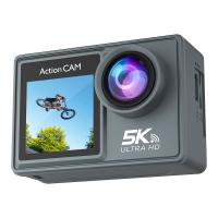 China Cheap Sport Action Camera 5k 30fps Dual Screen Cameras Video Recording Camcorder with Wifi Camera 30M Waterproof for sale