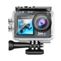 China Cheap Sport Action Camera 5k 30fps Dual Screen Cameras Video Recording Camcorder with Wifi Camera 30M Waterproof for sale