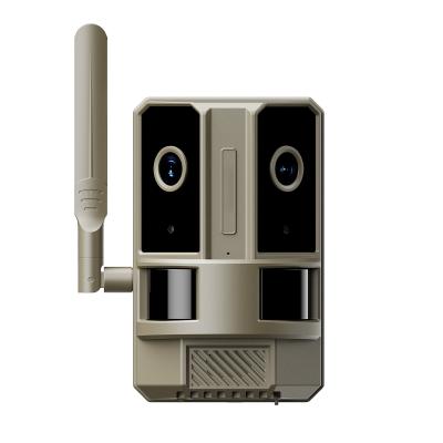 China Newest 4G 6MP Photo Solar Panel Outdoor Camera with 10400mAh Motion Detection Night Vision IP66 Waterproof Trail Hunting Camera for sale