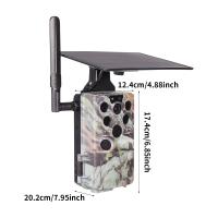 China Professional 4G Solar Camera Outdoor 7800mAh 2.7K Video PIR Motion Detection Night Vision IP66 Waterproof Trail Hunting Camera for sale