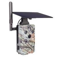 China 4G Solar Trail Camera with Color Night Vision 7800mAh Battery 2.7K Video 0.3s Trigger PIR Motion Detection IP66 Waterproof for sale