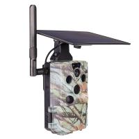 China 4G Solar Trail Camera with Color Night Vision 7800mAh Battery 2.7K Video 0.3s Trigger PIR Motion Detection IP66 Waterproof for sale