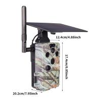 China 4G Solar Trail Camera with Color Night Vision 7800mAh Battery 2.7K Video 0.3s Trigger PIR Motion Detection IP66 Waterproof for sale
