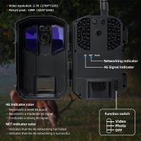 China Trail Camera 2.7K Outdoor Game Camera with  Night Vision Motion Activated IP56 Waterproof for Hunting 4G LTE Wireless Cellular for sale