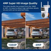 China Good Quality 4MP Dual Lens CCTV IP Camera PTZ Security Waterproof Outdoor WIFI Two-Way Audio Cloud Storage Human Detect Track for sale