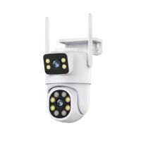 China Wholesale Price 4MP Dual Lens CCTV IP Camera  PTZ Security Waterproof Outdoor Camera With WIFI Human Detect and Track Function for sale