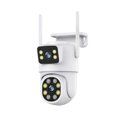 China Wholesale Price 4MP Dual Lens CCTV IP Camera  PTZ Security Waterproof Outdoor Camera With WIFI Human Detect and Track Function for sale