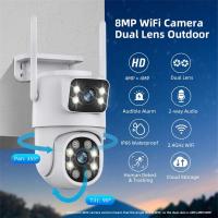 China Wholesale Price 4MP Dual Lens CCTV IP Camera  PTZ Security Waterproof Outdoor Camera With WIFI Human Detect and Track Function for sale