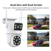China Wholesale Price 4MP Dual Lens CCTV IP Camera  PTZ Security Waterproof Outdoor Camera With WIFI Human Detect and Track Function for sale