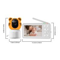 China Newest 1080P HD 4.5 Inch IPS Screen Two-Way Audio Smart Baby Pet Monitor Surveillance Camera with Wifi Tuya App Remote Control for sale
