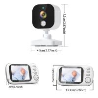China Smart Baby Pet Monitor Surveillance Camera 3.5 Inch LCD Screen 2.4G Wireless Transmission Real Time Monitoring Two-Way Audio for sale