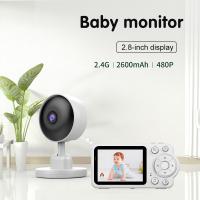 China Smart Baby Pet Monitor With Camera and Audio 480P 2.8 Inch Screen 4X Zoom Sleep Surveillance IR Night Vision Two-Way Audio Cam for sale