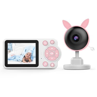 China Smart Baby Pet Monitor With Camera and Audio  2.8 Inch Screen 4X Zoom Sleep Surveillance IR Night Vision Two-Way Audio(Pink) for sale