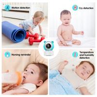 China Hot Sale HD 1080P Tuya Smart Baby Pet Monitor Wifi Night Vision Camera 5.0 IPS Screen 3X Zoom Motion&Cry&Temperature Detection for sale