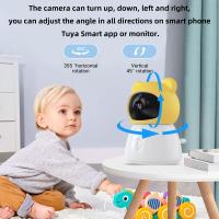 China 2K 3MP Tuya Smart Baby Pet Monitor Home Security Wifi Camera With Infrared Night Vision Motion Detection Two Way Audio Intercom for sale