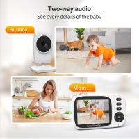 China Hot Sale Baby Monitor Camera 3.2 Inch LCD Screen 2X Zoom 2100mAh Battery Night Vision Two-Way Audio Baby Sleep Monitor for sale