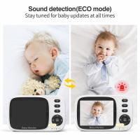 China Hot Sale Baby Monitor Camera 3.2 Inch LCD Screen 2X Zoom 2100mAh Battery Night Vision Two-Way Audio Baby Sleep Monitor for sale