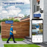 China New 4MP Dual Sensor CCTV IP Camera  PTZ Security Waterproof Outdoor Camera  With WIFI Monitoring Street Lighting for sale