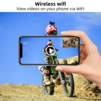 China Helmet Camera Dual Lens 1080p Motorcycle Riding WIFI Sports Camera for Shooting, Easy to Carry for sale