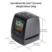 China Factory Direct Sale 35mm Negative Film Scanner High Resolution 5MP Photo 2.36'' TFT Inch Screen Slide File Film Scanner for sale