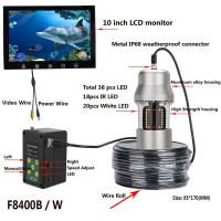 China 10 Inch IPS Screen 20M/50M/100M Underwater Fishing Camera Fish Finder Monitor IP68 Waterproof Camera  for Sea Ice Fishing for sale