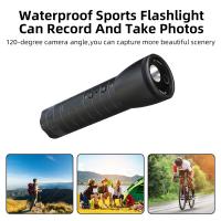 China Helmet Recorder Cameras, Outdoor Waterproof Flashlight Recorder, Motorcycle Bike Riding 1080P HD Video Sports Camera for Camping for sale