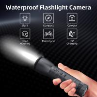 China Helmet Recorder Cameras, Outdoor Waterproof Flashlight Recorder, Motorcycle Bike Riding 1080P HD Video Sports Camera for Camping for sale