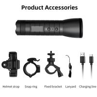 China Helmet Recorder Cameras, Outdoor Waterproof Flashlight Recorder, Motorcycle Bike Riding 1080P HD Video Sports Camera for Camping for sale